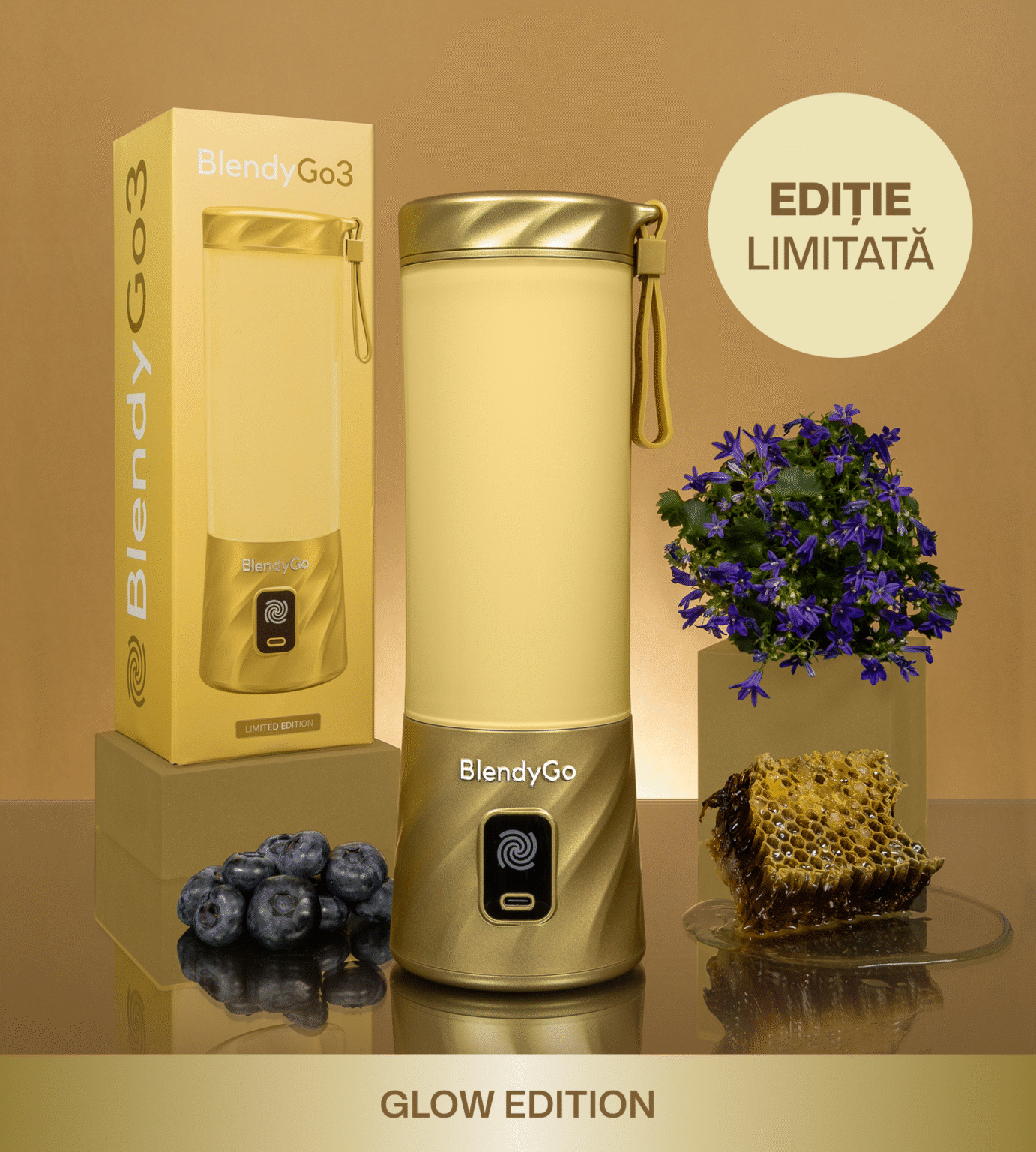 BlendyGo 3 - Blender Portabil de ultimă generație - Mixer fără fir